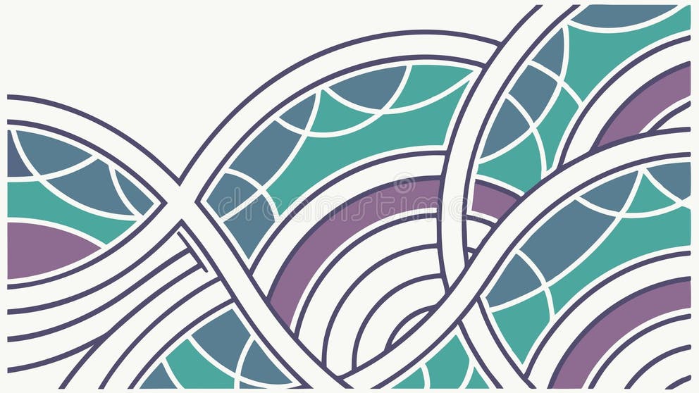 Interlocking Abstract Geometric Pattern Vector Art, Vector Design ...