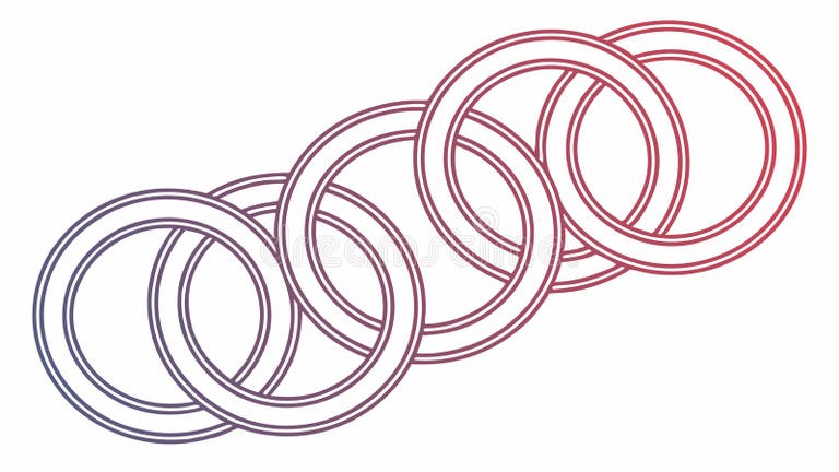 Interlocking Abstract Rings, Unity and Connection Symbol, Vector Design ...