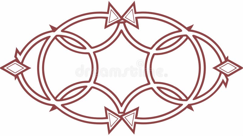 Interlocking Arrows Pattern Directional Flow Vector Vector Design Generative Ai Stock