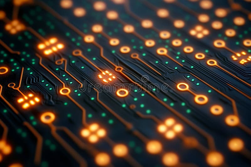 Interlocking Binary Patterns Form an Abstract Circuit Board Design ...