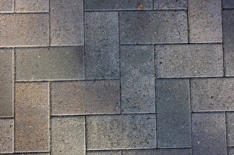 Interlocking Blocks of a Brick Sidewalk Stock Image - Image of ...