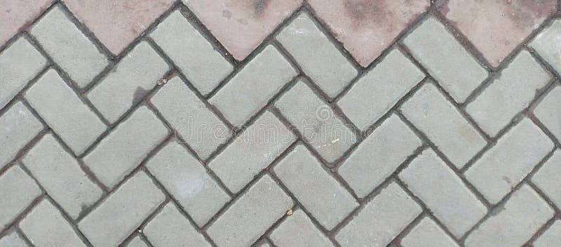 Interlocking Brick Pathway Outdoor Brick Flooring Stock Image - Image ...