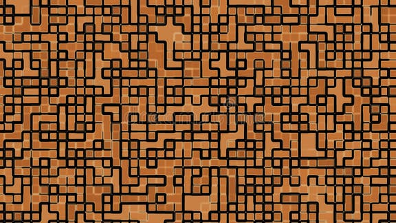 Interlocking Brown and Black Squares and Rectangles Create a Modern ...