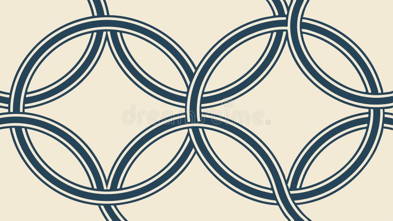 Interlocking Celtic Circles Pattern Green, Vector Design Generative AI Stock Vector ...