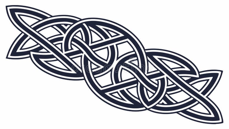Interlocking Celtic Knot Pattern. Tradition. Connection. Art, Vector ...