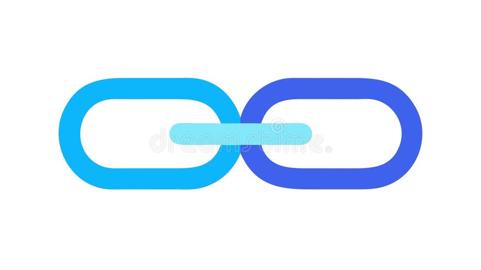 Interlocking Chain Link Connection Vector Icon, Vector Design ...