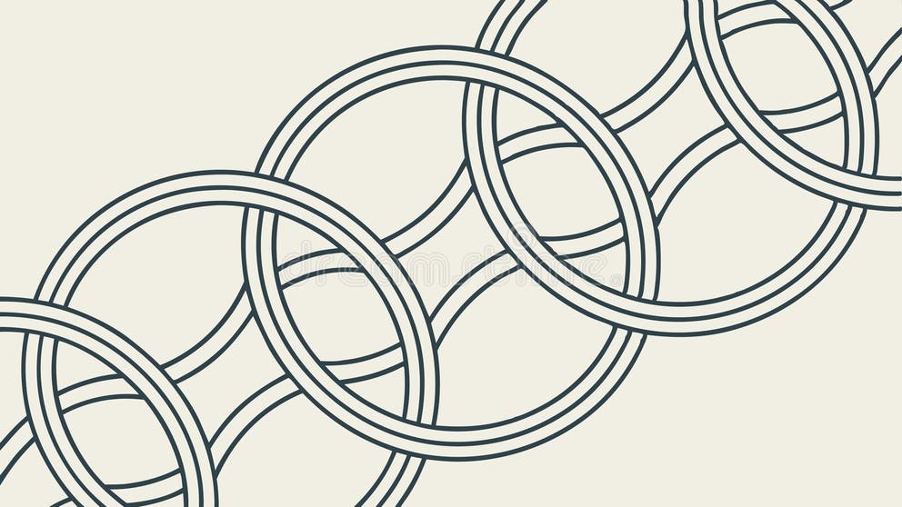 Interlocking Chain Link Pattern, Connection and Strength, Vector Design Generative AI Stock ...