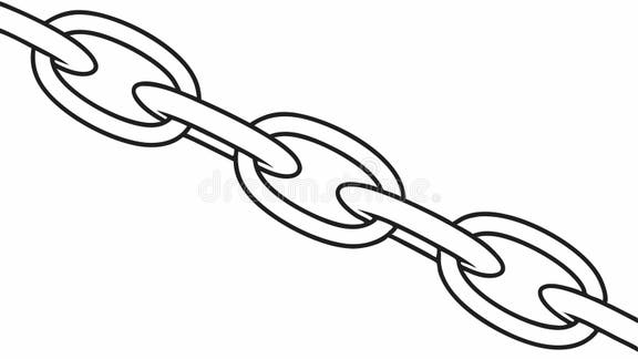 Interlocking Chain Link Vector Illustration, Unity and Security Symbol ...