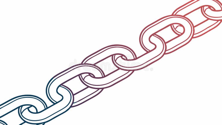 Interlocking Chain Links, Strength Connection Unity Vector Design ...