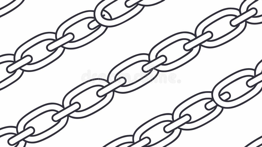Interlocking Chains Pattern: Strength, Connection, Unity Vector, Vector Design Generative AI ...