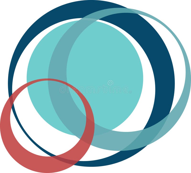 Interlocking Circles Stock Vector Illustration Of Lined 12950785