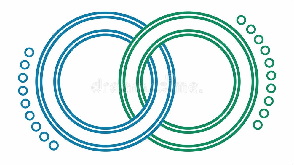 Interlocking Circles Connection, Unity and Linked Elements Design ...