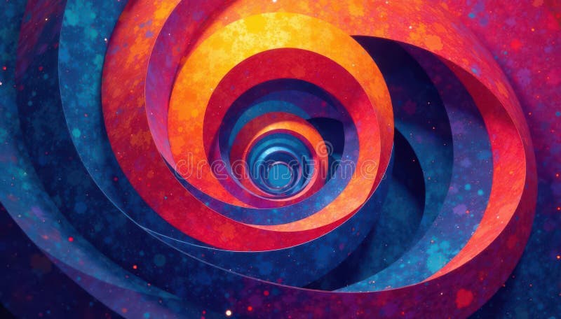 Interlocking Circles Creating a Complex Design, Complex, Optical ...