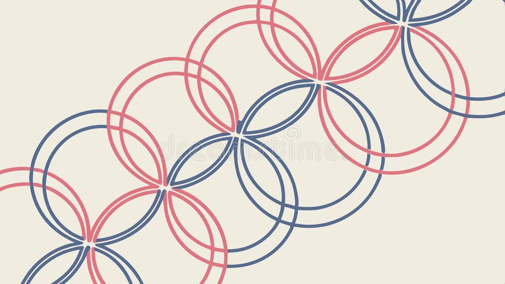 Interlocking Circles Pattern, Abstract Geometric Design Vector Design Generative AI Stock Vector ...