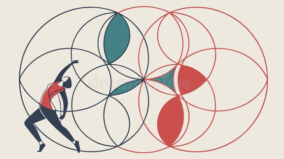 Interlocking Circles Pattern, Geometric Design for Modern Backgrounds ...