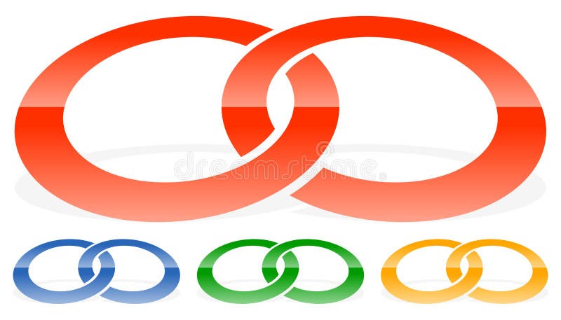 Interlinked Circles Symbol Stock Illustrations – 160 Interlinked ...