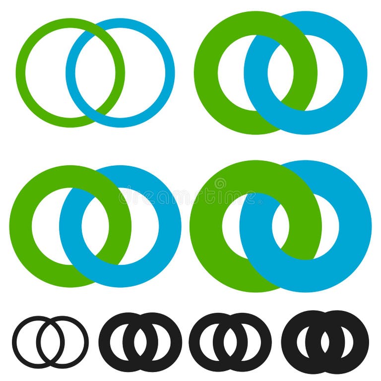 Rings Interlocking Stock Illustrations – 2,154 Rings Interlocking Stock ...