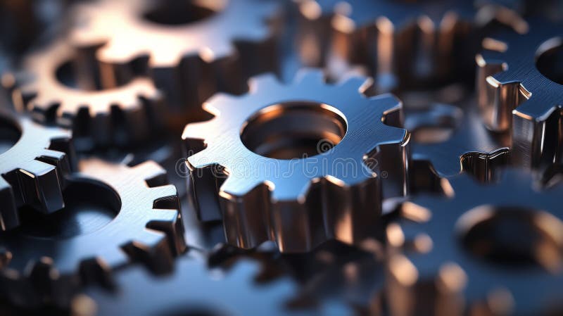 Interlocking Cogs.Gears of Innovation Stock Illustration - Illustration ...