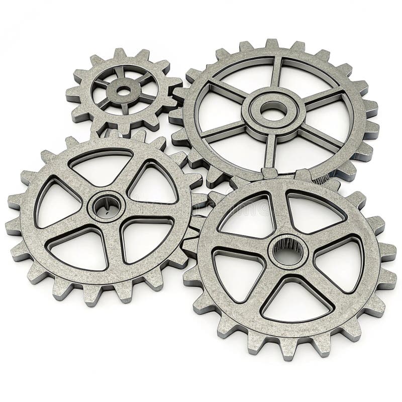Interlocking Cogs Symbolizing Teamwork and Collaborationisolated on ...