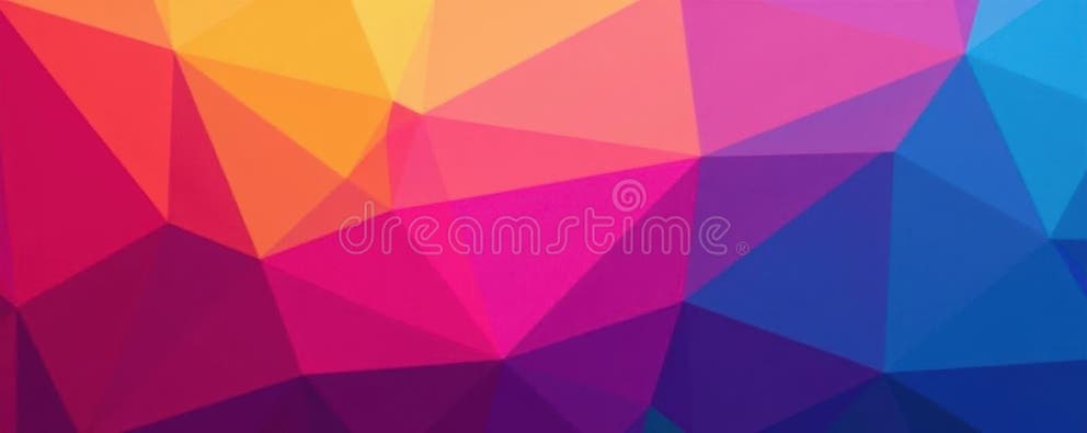 Interlocking Colorful Polygons, Sharp Angles, Smooth Gradient Shift ...