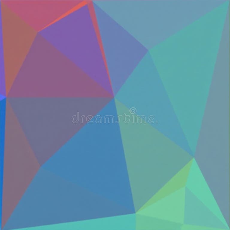 Interlocking Colorful Polygons, Sharp Lines, Smooth Gradient Transition ...