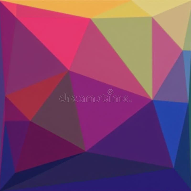 Interlocking Colorful Polygons, Sharp Lines, Smooth Gradient Transition ...