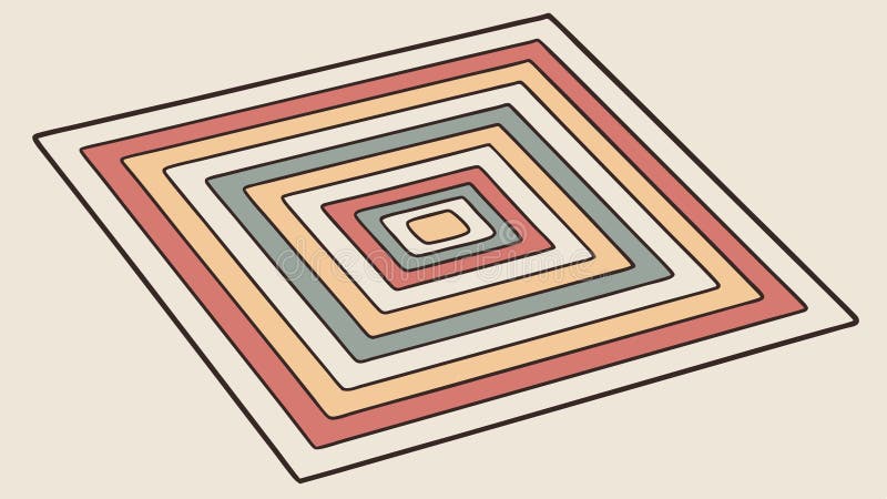 Interlocking Concentric Squares Abstract Pattern Vector Vector Design Generative Ai Stock