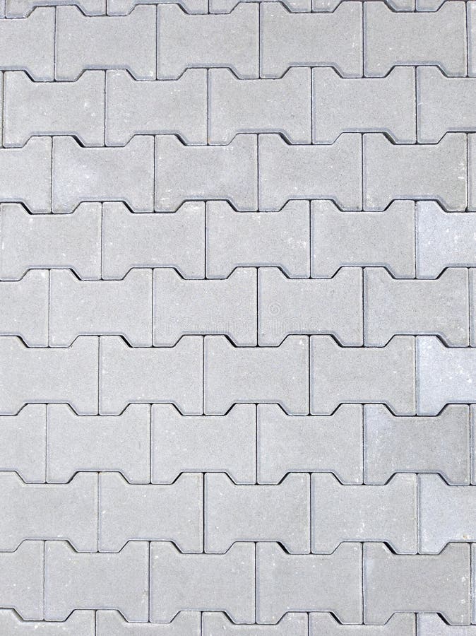 Interlocking Concrete Block Pavement Texture Stock Image - Image of ...
