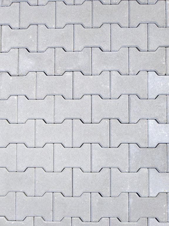 Interlocking Concrete Block Pavement Texture Stock Image - Image of ...