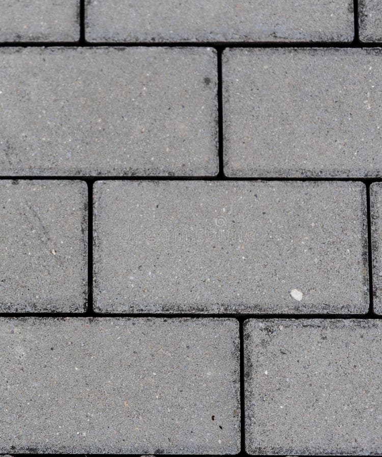 Gray interlocking pavement stock image. Image of street - 23025503