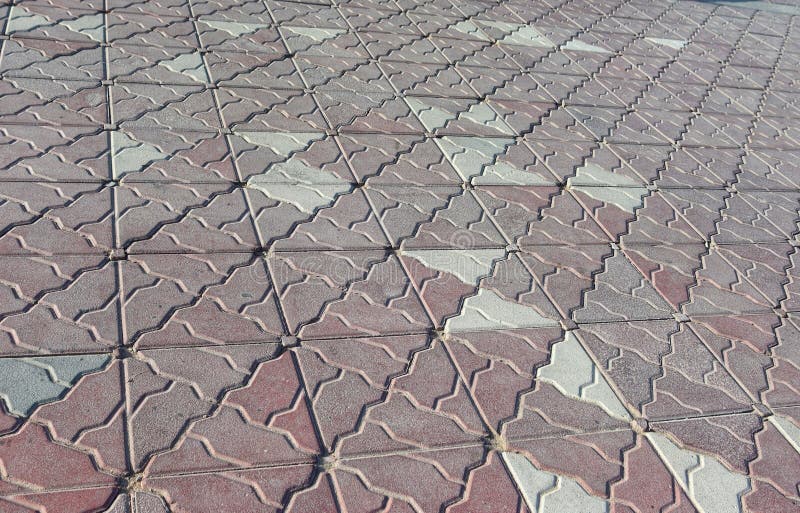 Interlocking Concrete Paver Blocks Stock Photo - Image of rock ...