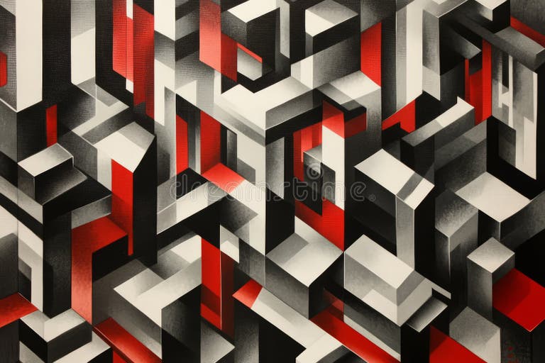 Interlocking 3D Cubes, Creating an Escher-inspired Optical Illusion in ...