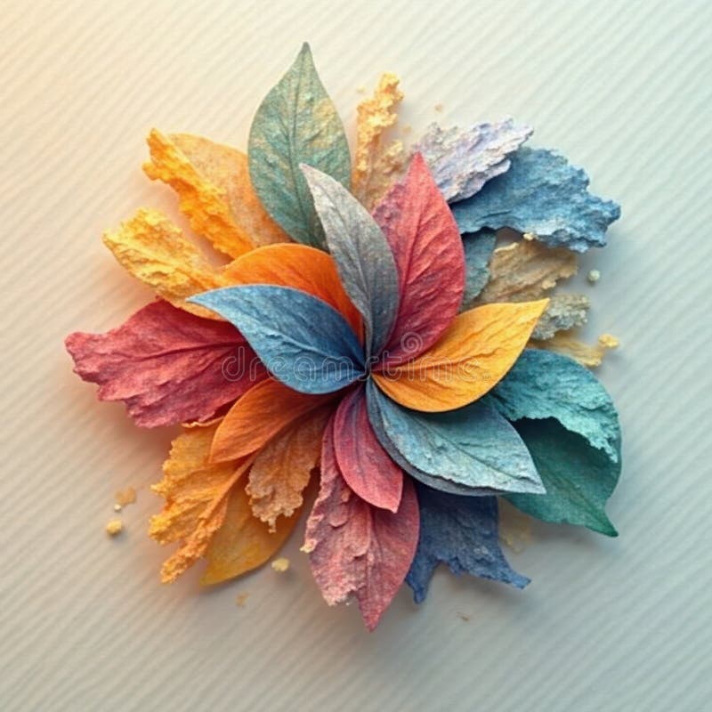 Interlocking Fragmented Forms, Muted Palette, Subtle Gradients, Modern ...