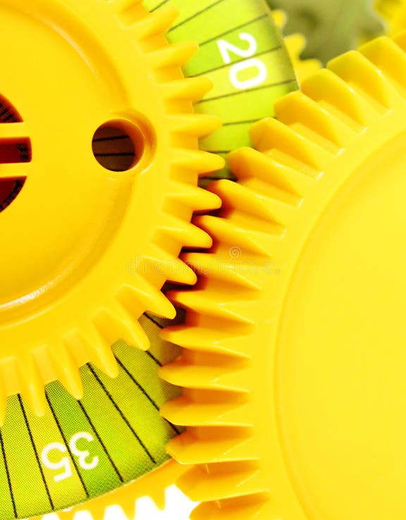 Interlocking Gear Cogs Close Up Stock Photo - Image of metaphors, gear ...