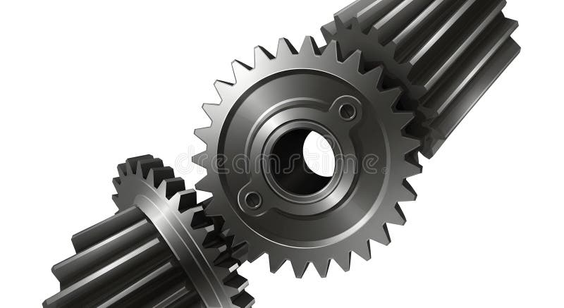 Interlocking Gears: AI- stock photo. Image of automation - 370086878