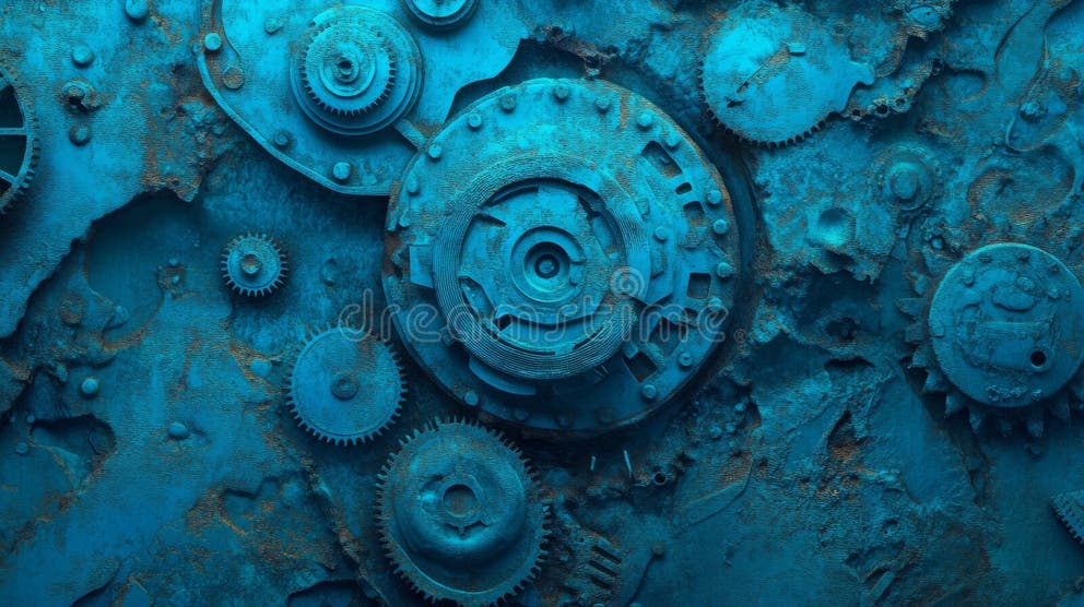 Interlocking Gears and Cogs Showcase Cooperation and Mutual Support ...