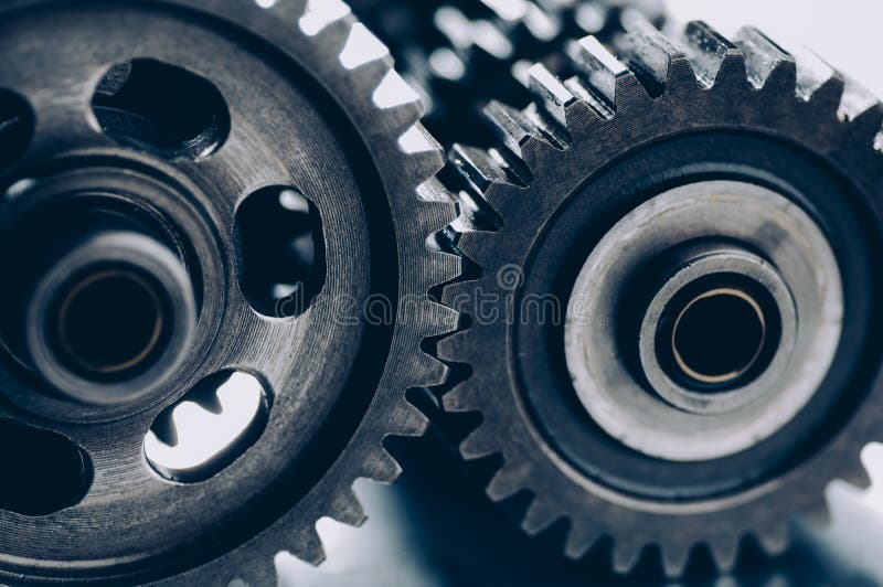 Interlocking gears stock photo. Image of interlocked - 44562304