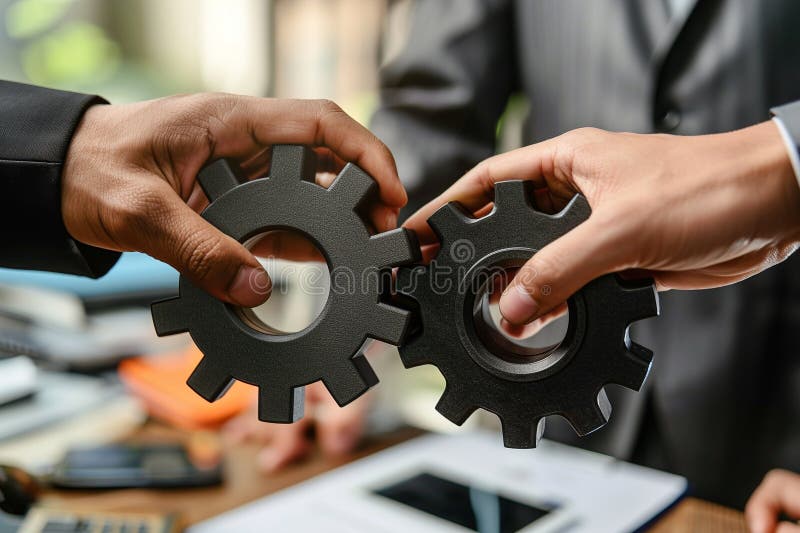 Interlocking Gears Collaboration Teamwork Stock Illustration ... Interlocking Gears Collaboration Teamwork Stock Illustration ...