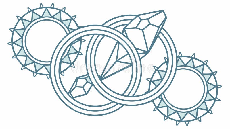 Interlocking Gears and Compass, Industrial Innovation Vector, Vector ...