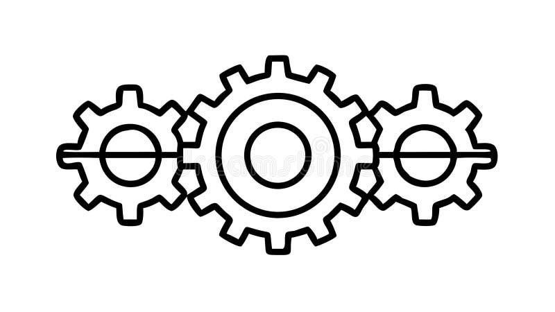 Interlocking Gears, Complex System and Mechanism, Vector Design Generative AI Stock Vector ...