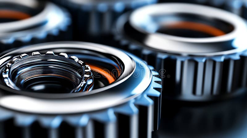 Interlocking Gears are the Focus of Intricate Machinery: a Close-Up ...