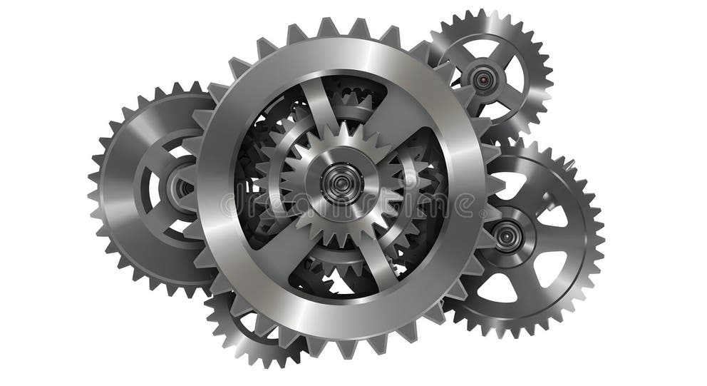 Interlocking Gears stock image. Image of design, artifact - 370088757