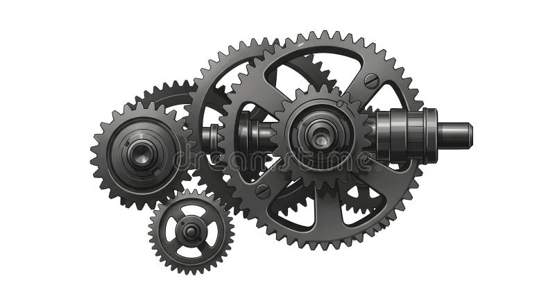 Interlocking Gears Mechanism Stock Photo - Image of gray, complex ...