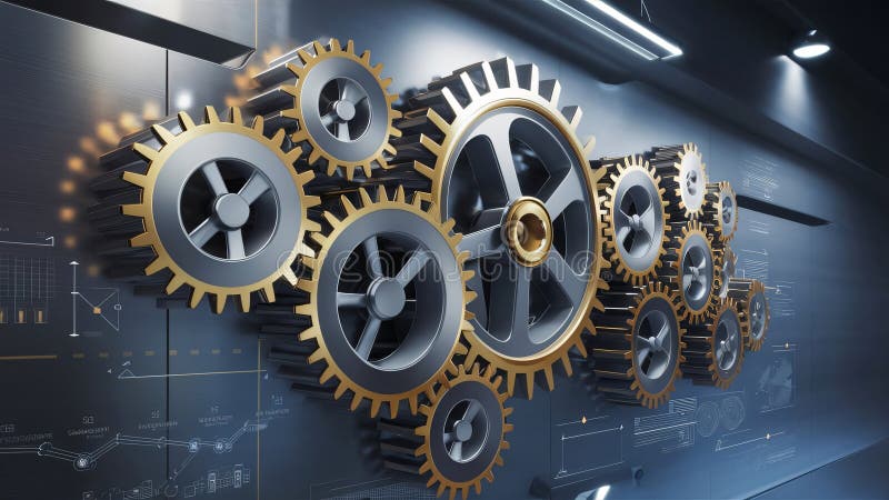 Interlocking Gears, Precision Mechanism, Teamwork, High Quality Image ...