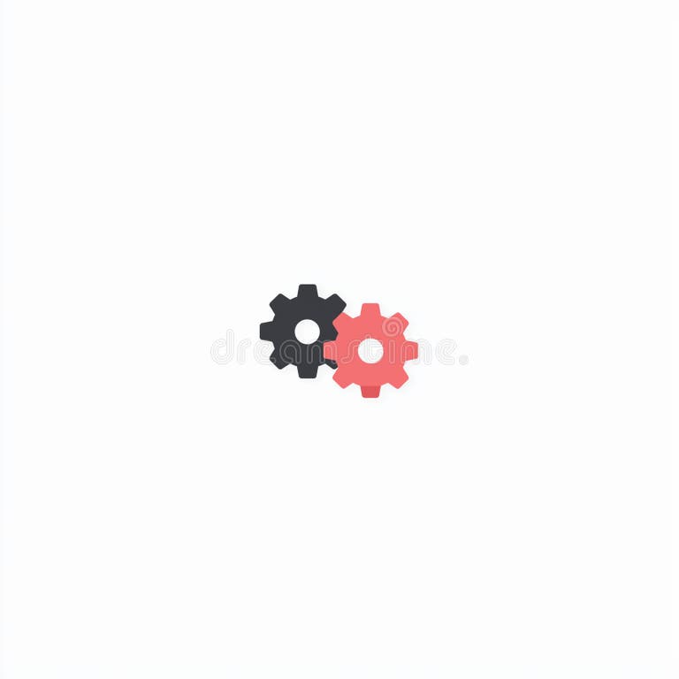 Interlocking Gears for System Operation Concepts Stock Illustration ...