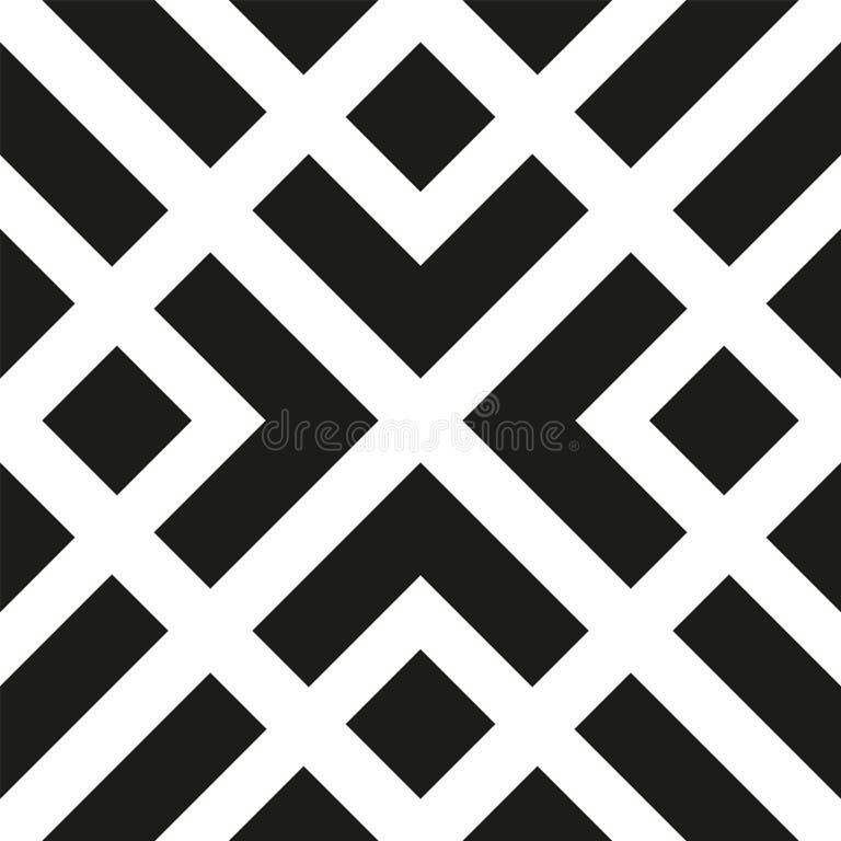 Geometric Design Featuring a Series of Black and White Lines Creating a ...