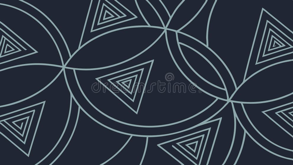 Interlocking Geometric Hexagon Pattern Vector, Dark Abstract Background ...