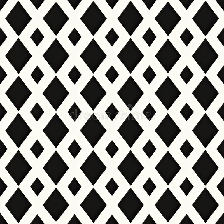 Interlocking Geometric Pattern Composed of Diamond Shapes Stock ...