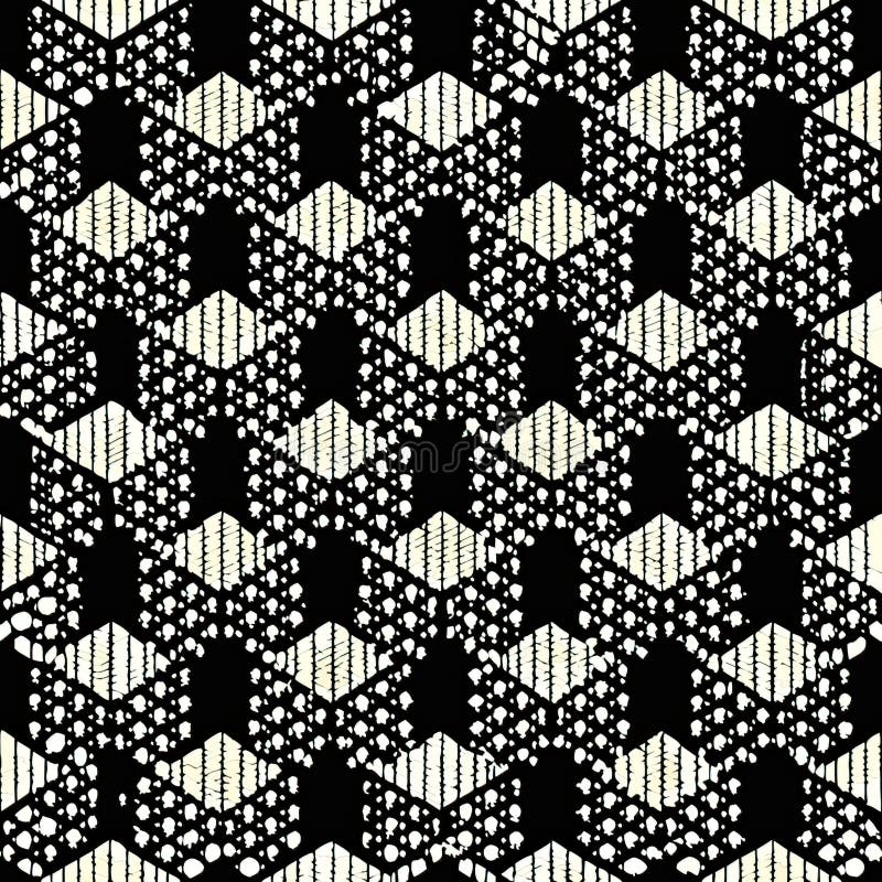 Interlocking Geometric Pattern Featuring Diamond Shapes Stock ...
