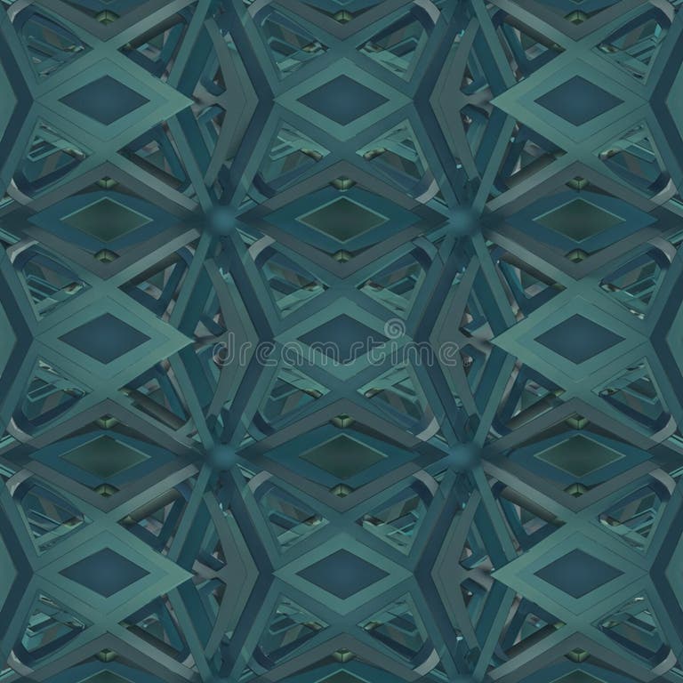 Interlocking Geometric Pattern Featuring Diamond and Hexagonal Shapes ...